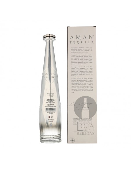 Aman Tequila Anejo Cristalino + Caixa 70CL