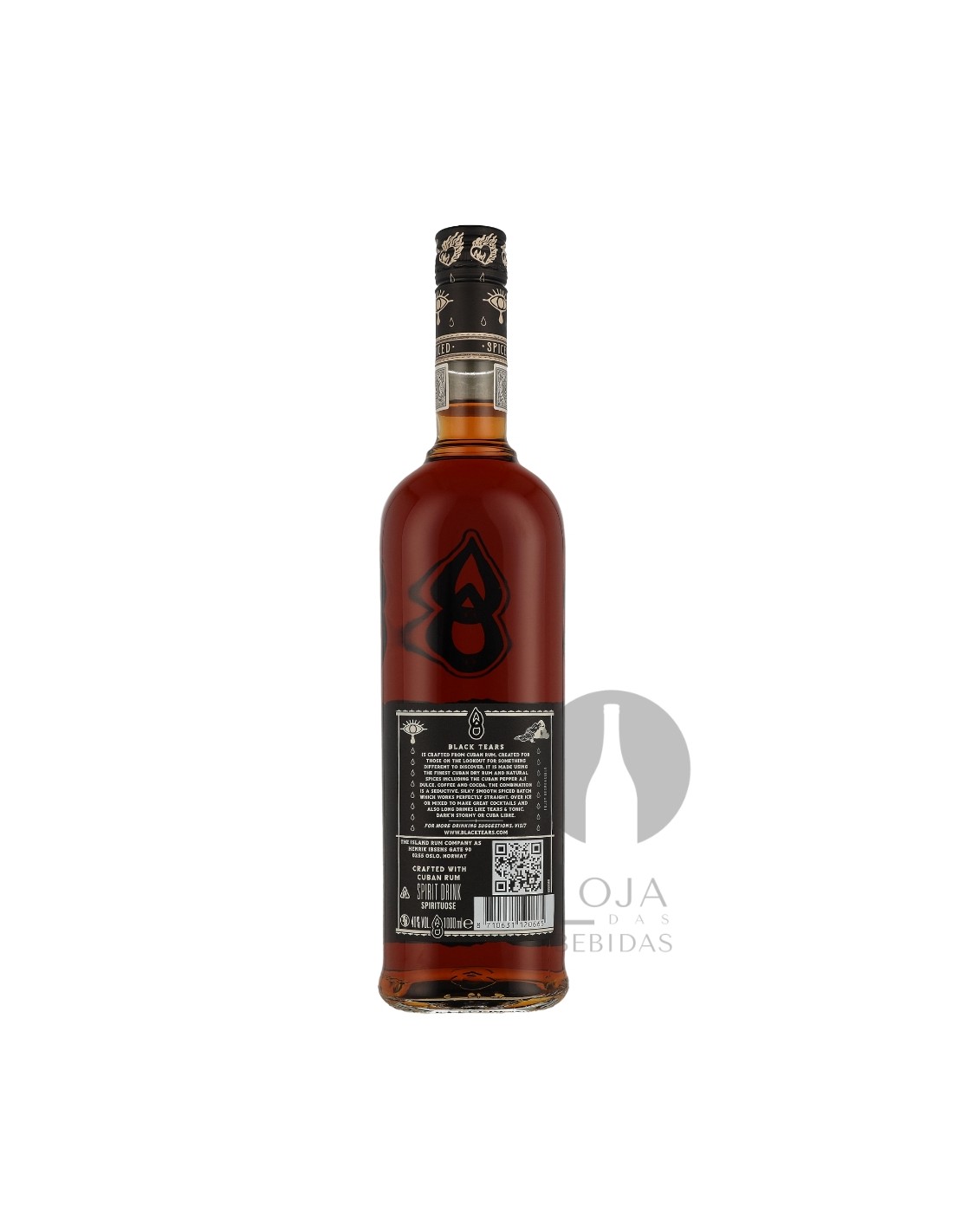 Black Tears Spiced Cuban Rum 100CL