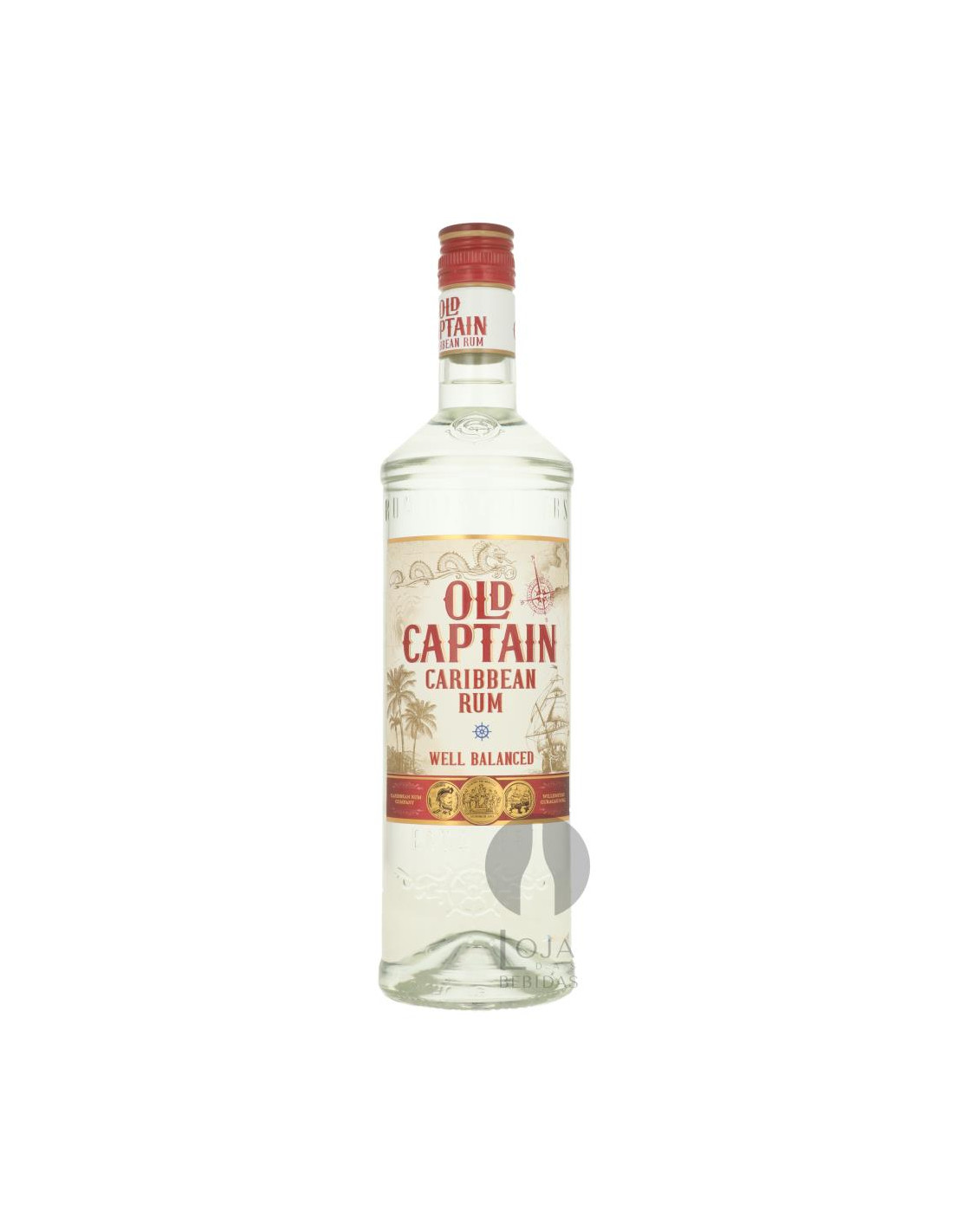 Rum Old Captain Caribbean White 70cl