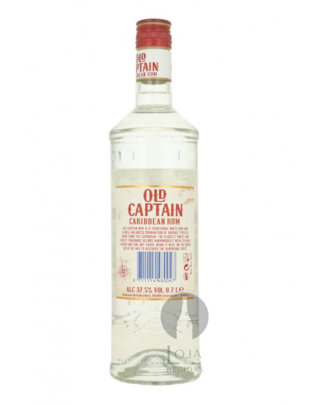 Rum Old Captain Caribbean White 70cl