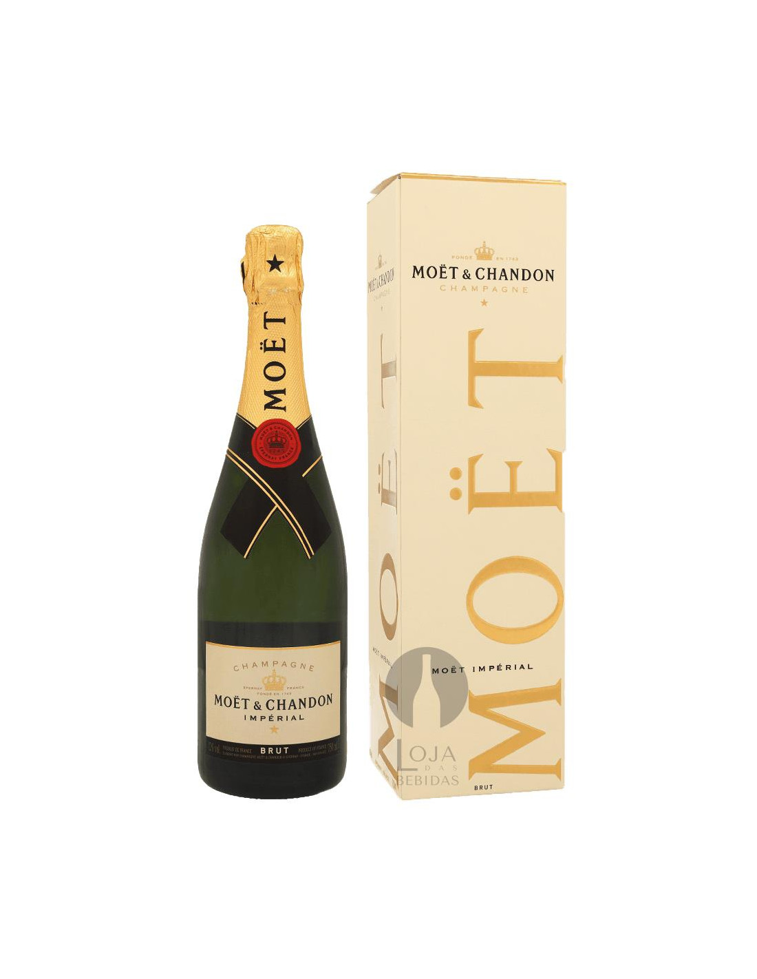 Champagne Moet & Chandon Brut Imperial + Caixa 75cl
